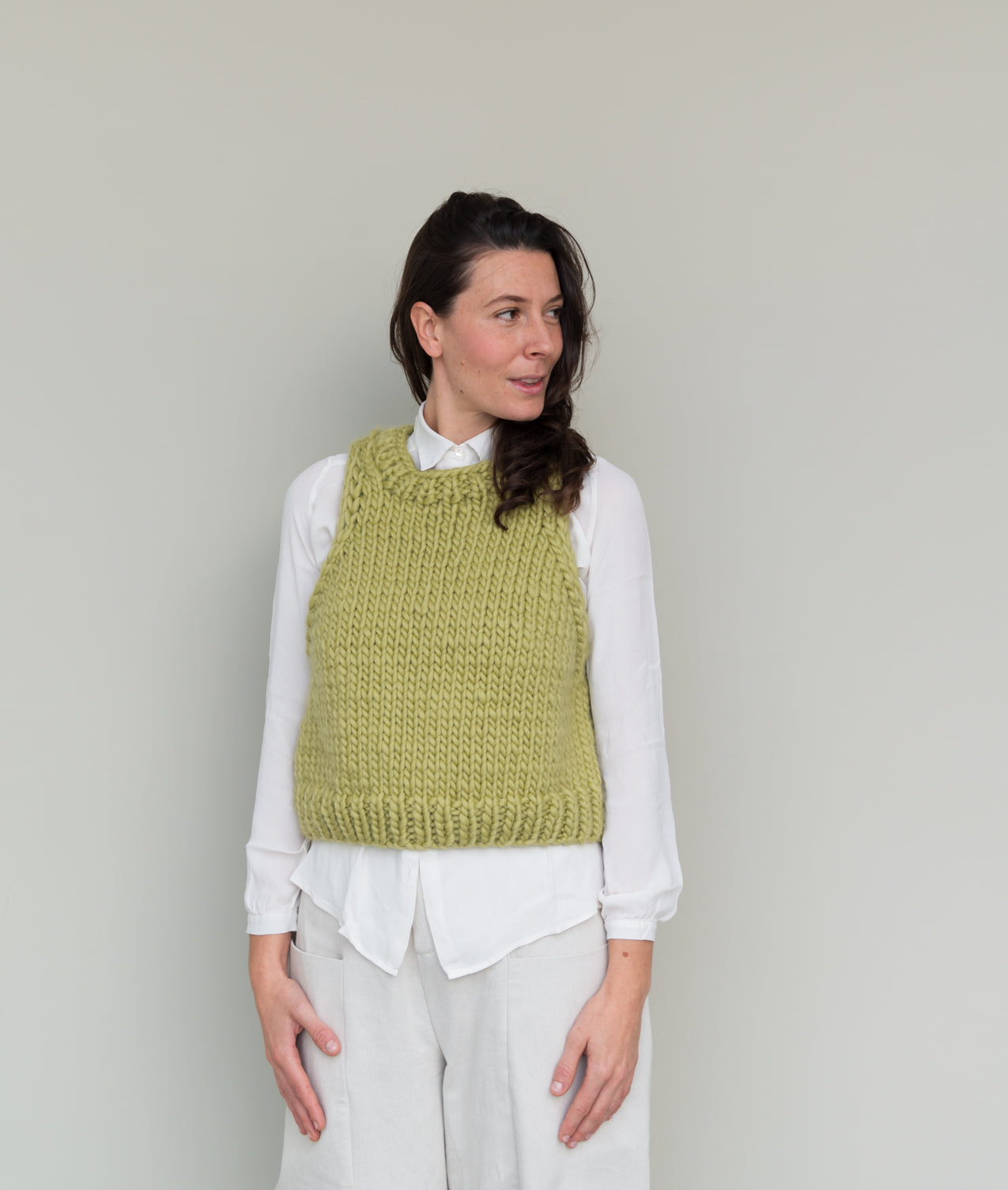 Holiday Vest – Free Knitting Pattern Chunky Wool Vest | Bettaknit ...