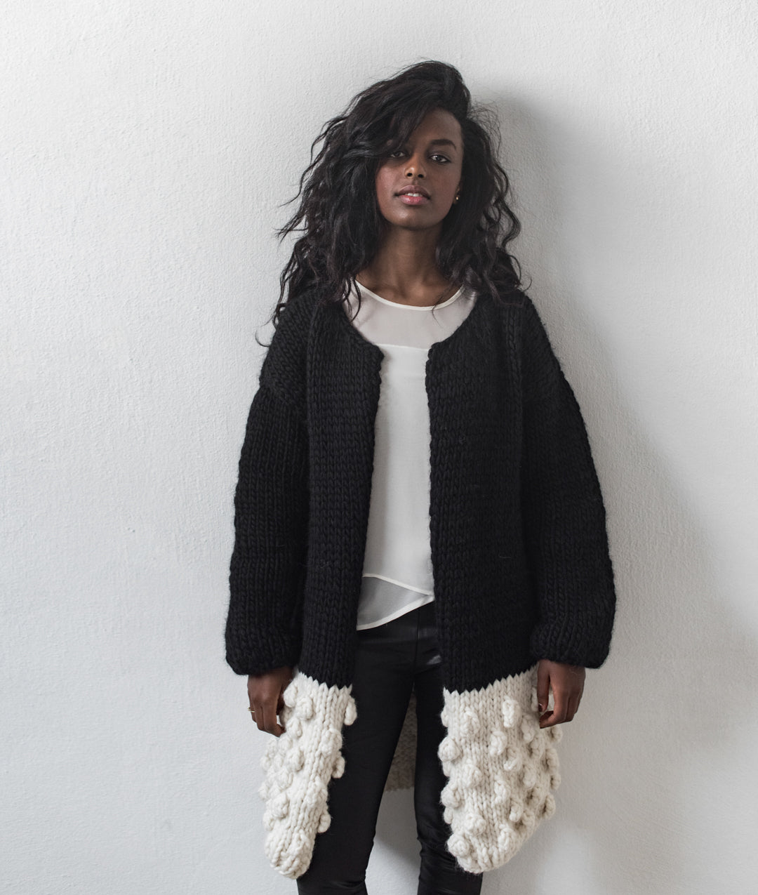 The Bubbles Pull – Intermediate Knitting Kit in Cool Wool – BettaKnit