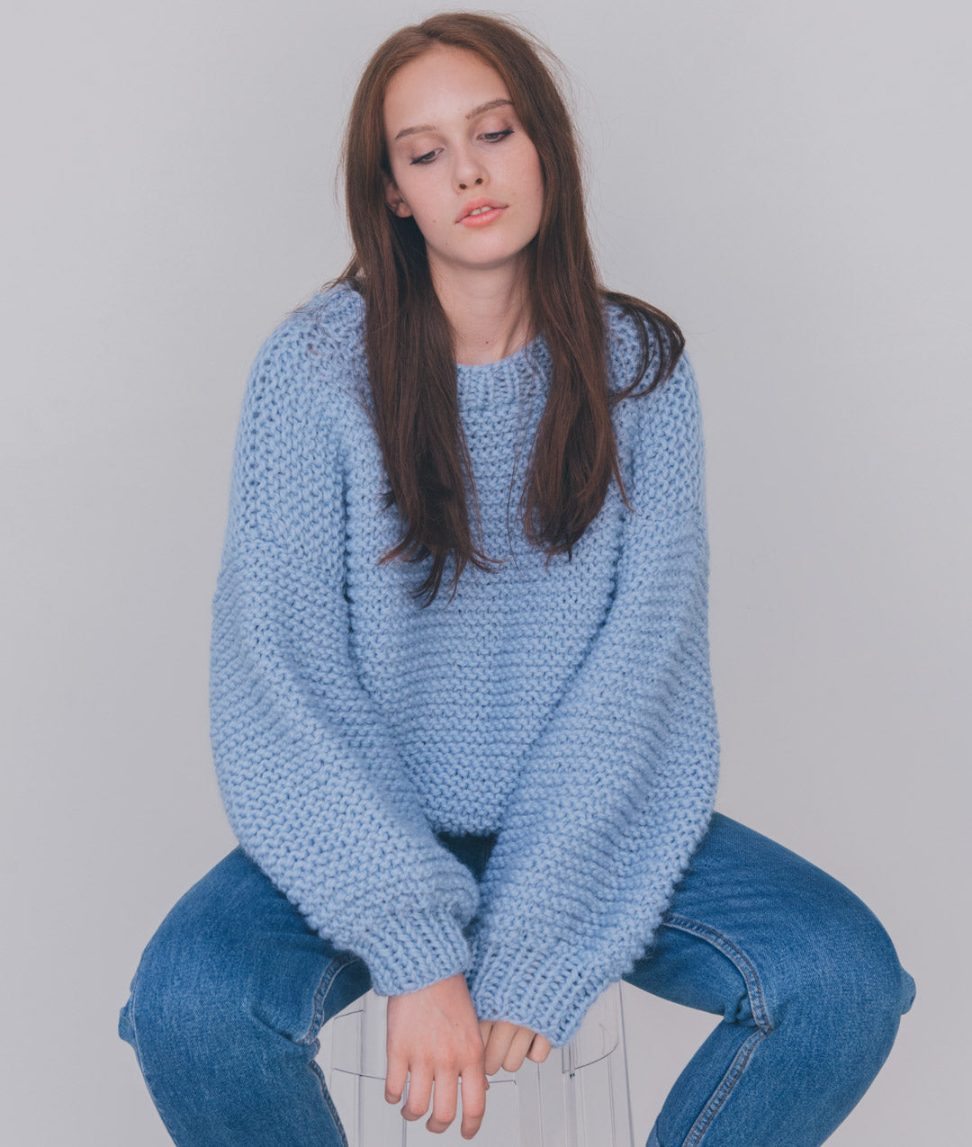 Serenity Pull Knitting Kit | Easy Oversize Sweater in Organic Wool ...